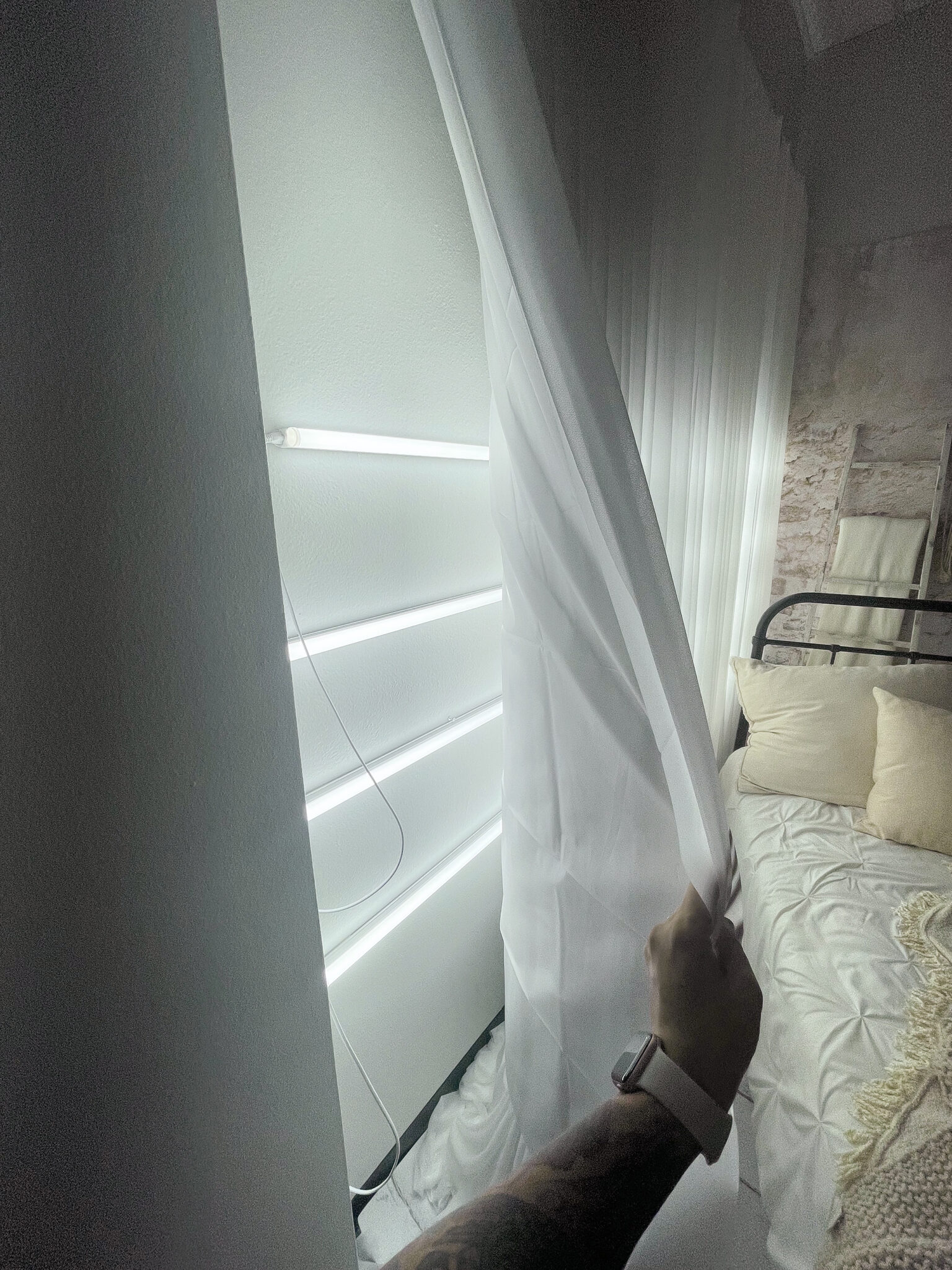 building a light wall/faux window - Shannon Burke Photography